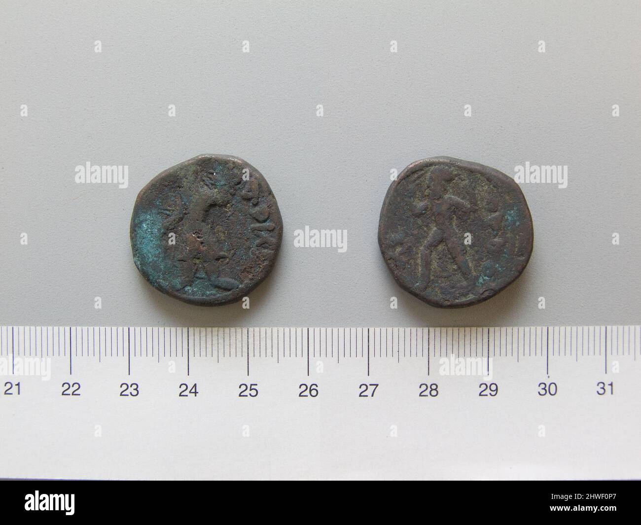 Coin of Kanishka from India. Ruler: Kanishka, Emperor of the Kushan ...