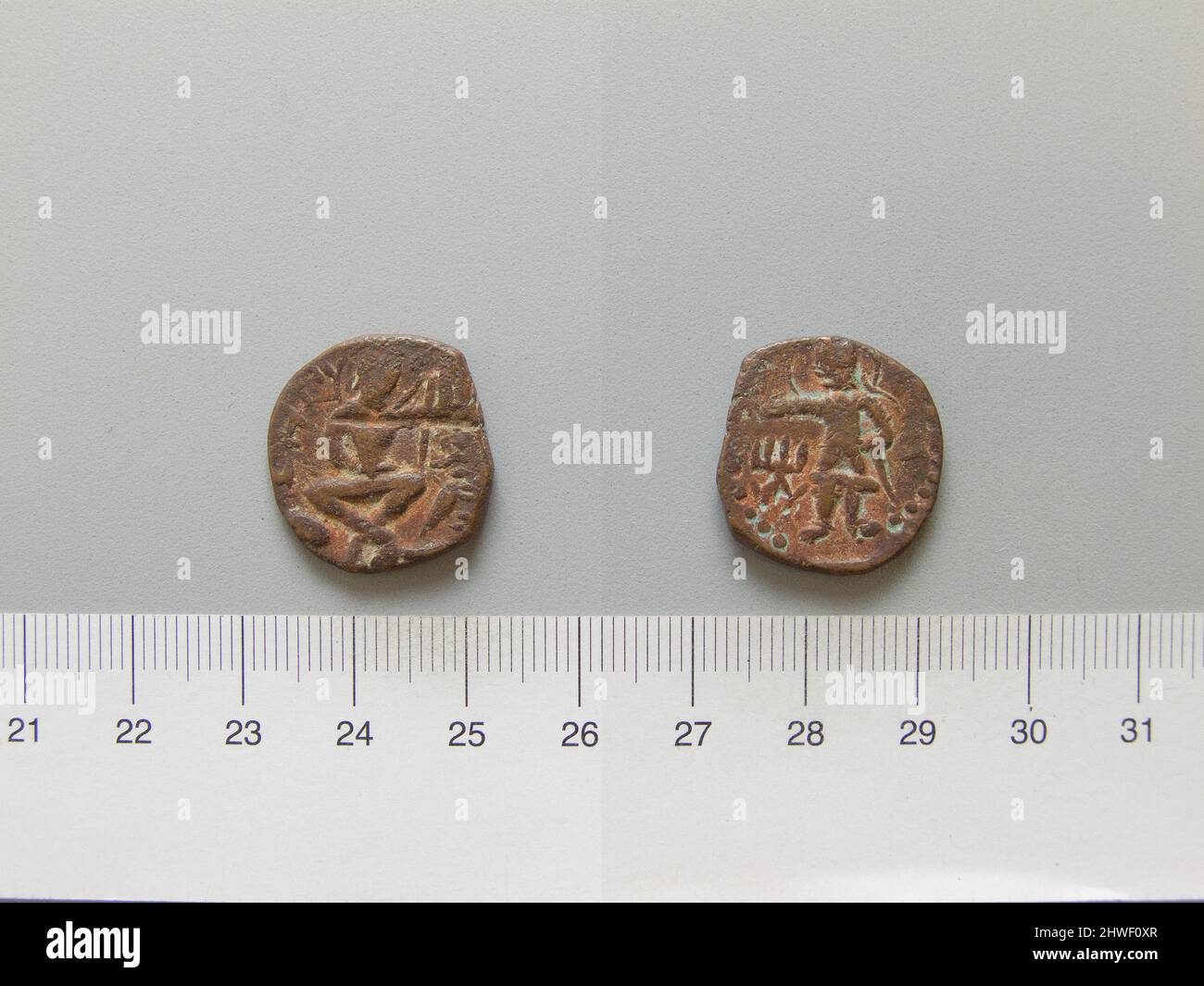 Coin of Huvishka, King of Bactria from Bactria. Ruler: Huvishka ...