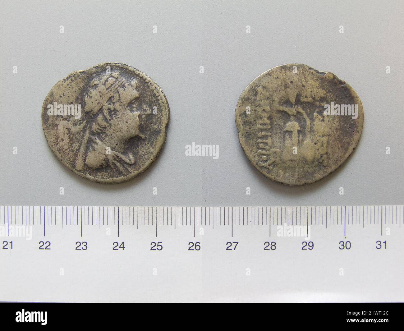 Tetradrachm of Demetrius II from Bactria. Ruler: Demetrius II ...