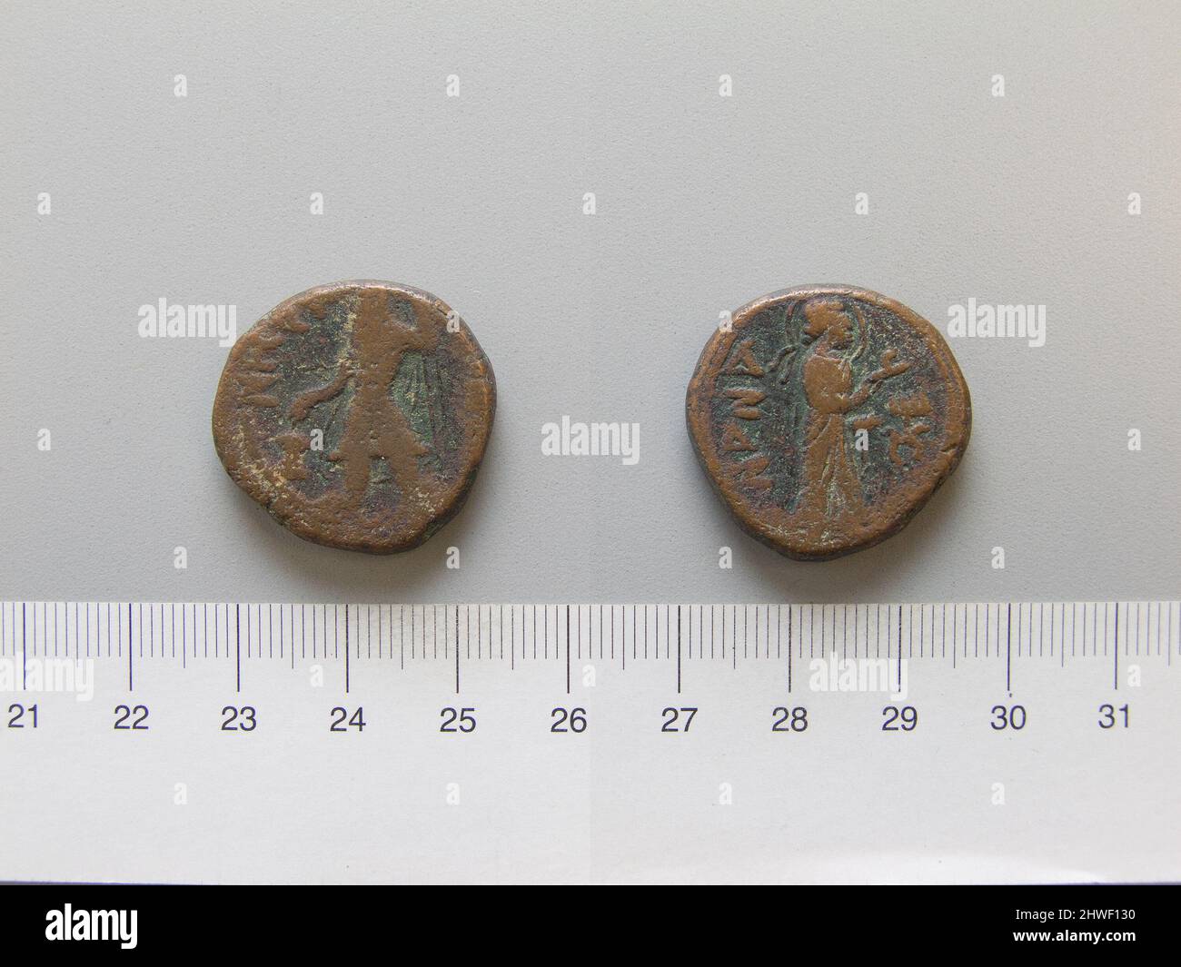 Tetradrachm of Kanishka from India. Ruler: Kanishka, Emperor of the ...