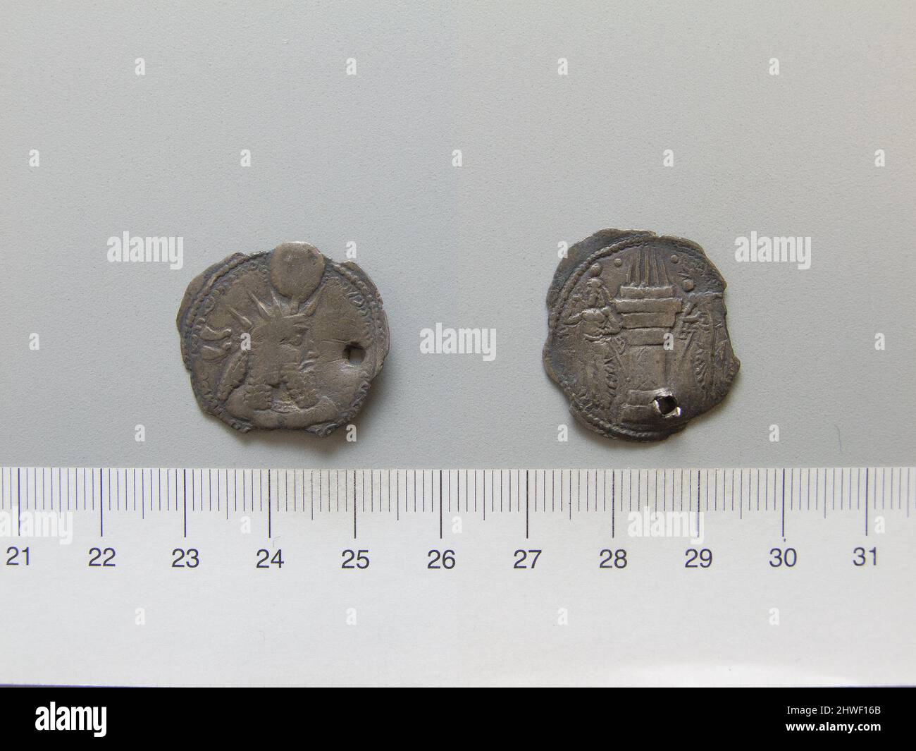 1 Drachm of Bahram I from Persia. Ruler: Bahram I Mint: Persia Artist ...