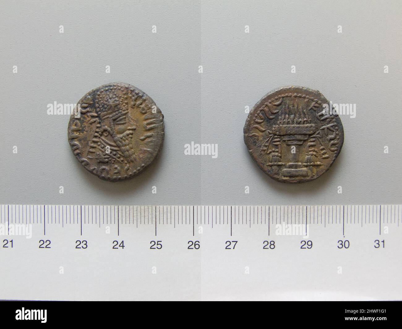 Tetradrachm of Ardashir I from Persia. Ruler: Ardashir I, King of Iran ...