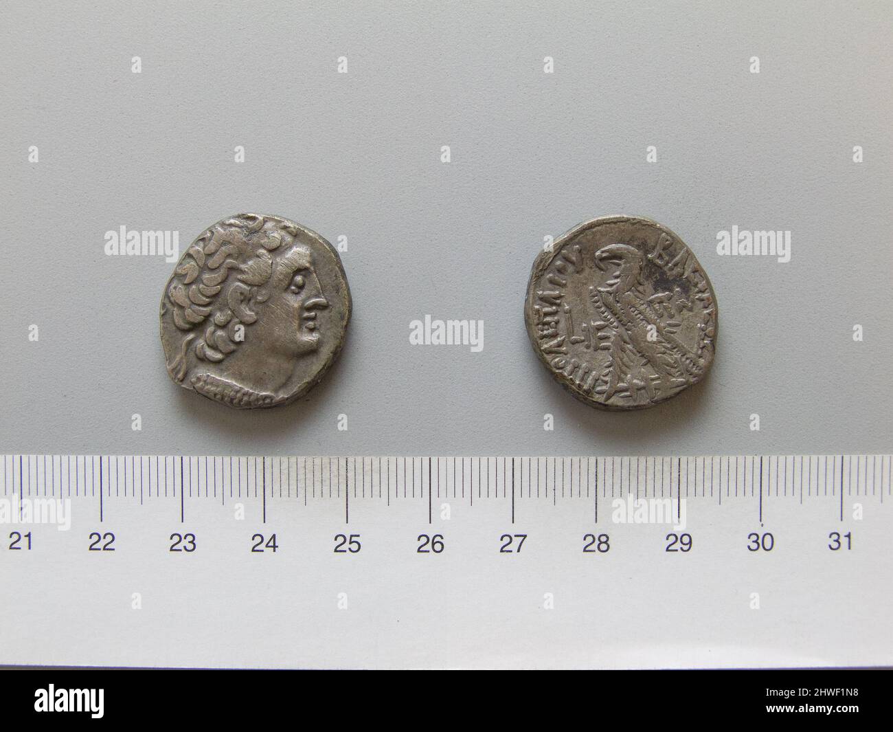 Tetradrachm of Ptolemy XIII Theos Philopator from Alexandria. Ruler ...