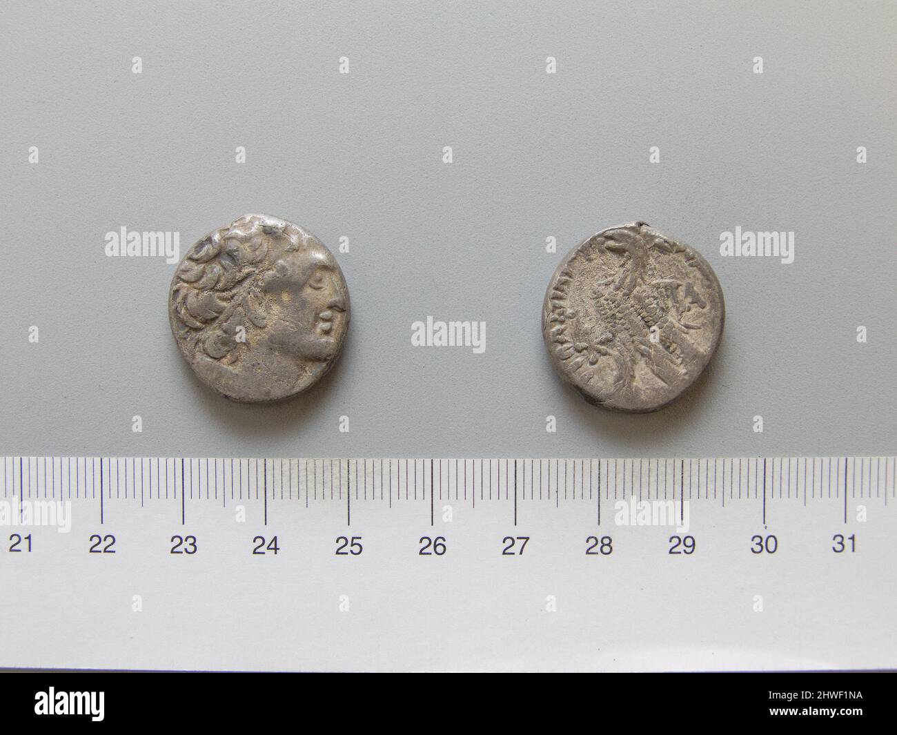 Tetradrachm of Ptolemy XIII Theos Philopator from Alexandria. Ruler ...