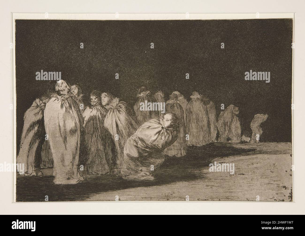 Los encasados (The Men in Sacks), pl. 8 from the series Los proverbios ...