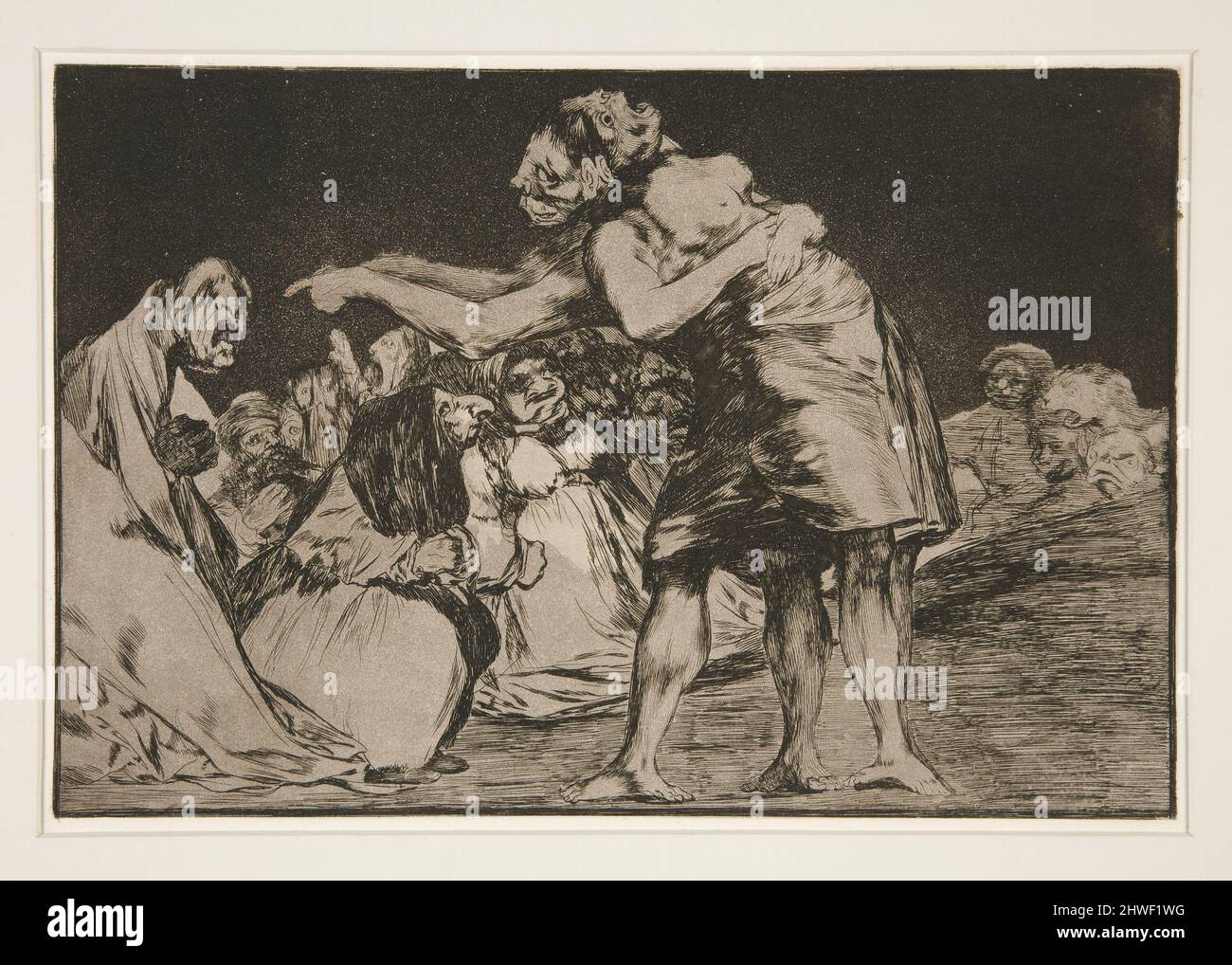 Disparate matrimonial (Matrimonial Folly), pl. 7 from the series Los ...