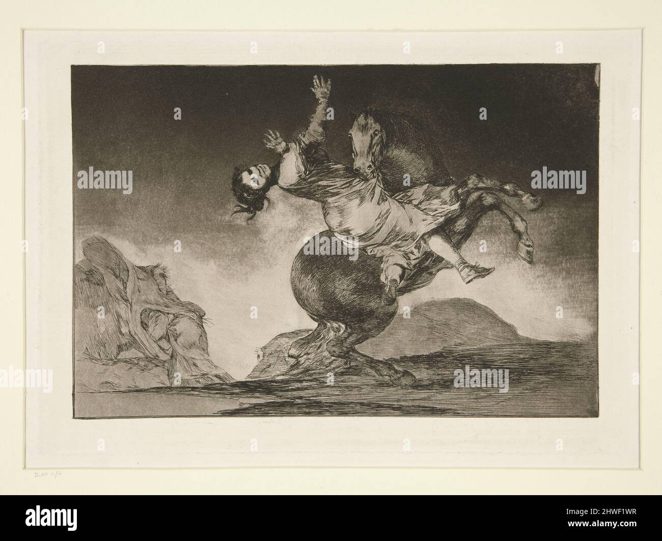 El caballo raptor (The Horse Abductor), pl. 10 from the series Los ...