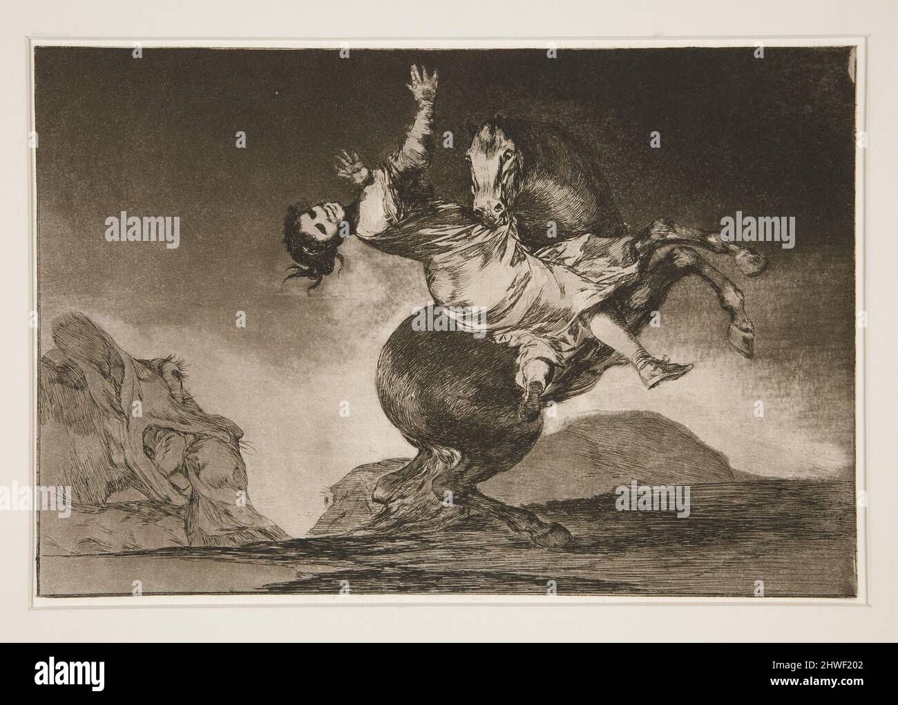 El caballo raptor (The Horse Abductor), pl. 10 from the series Los ...