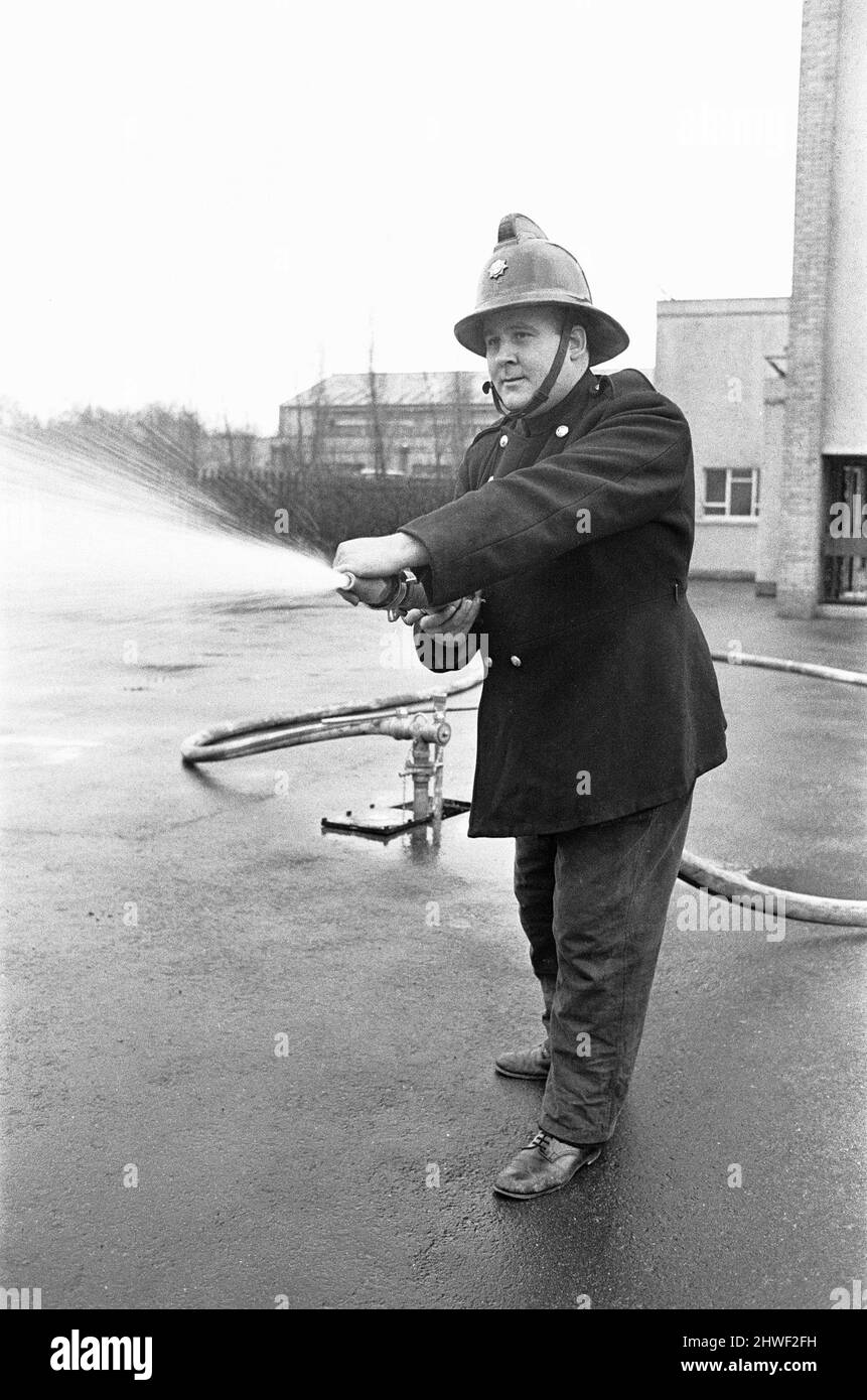 Hamilton fireman seen here during a training exercise at the fire ...