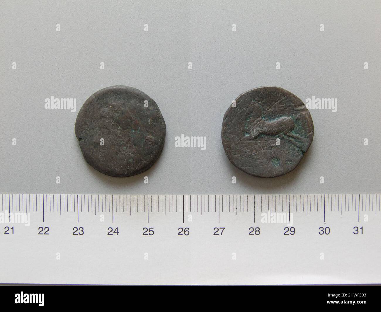 Coin of Micipsa from Numidia. Ruler: Micipsa, King of Numidia, ruled ...