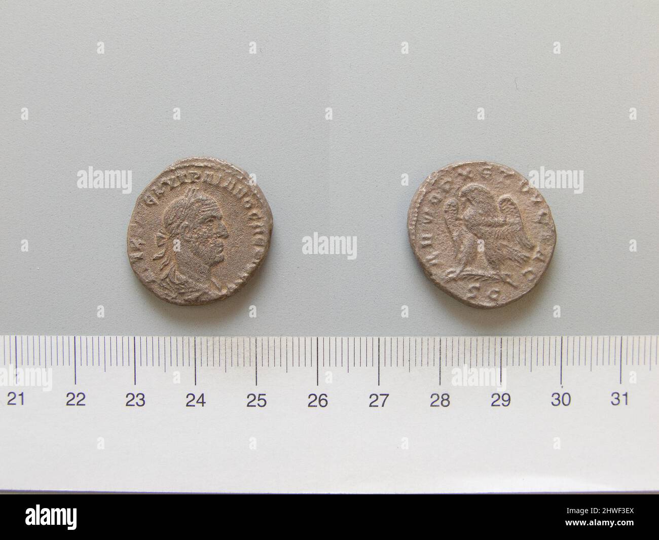 Tetradrachm of Trajan Decius, Emperor of Rome from Antioch. Ruler ...