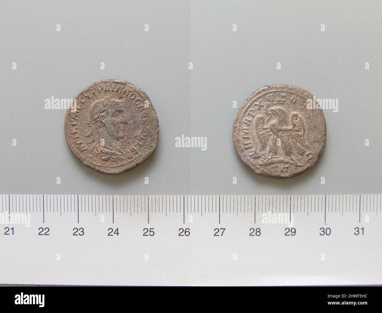 Tetradrachm of Trajan Decius, Emperor of Rome from Antioch. Ruler ...