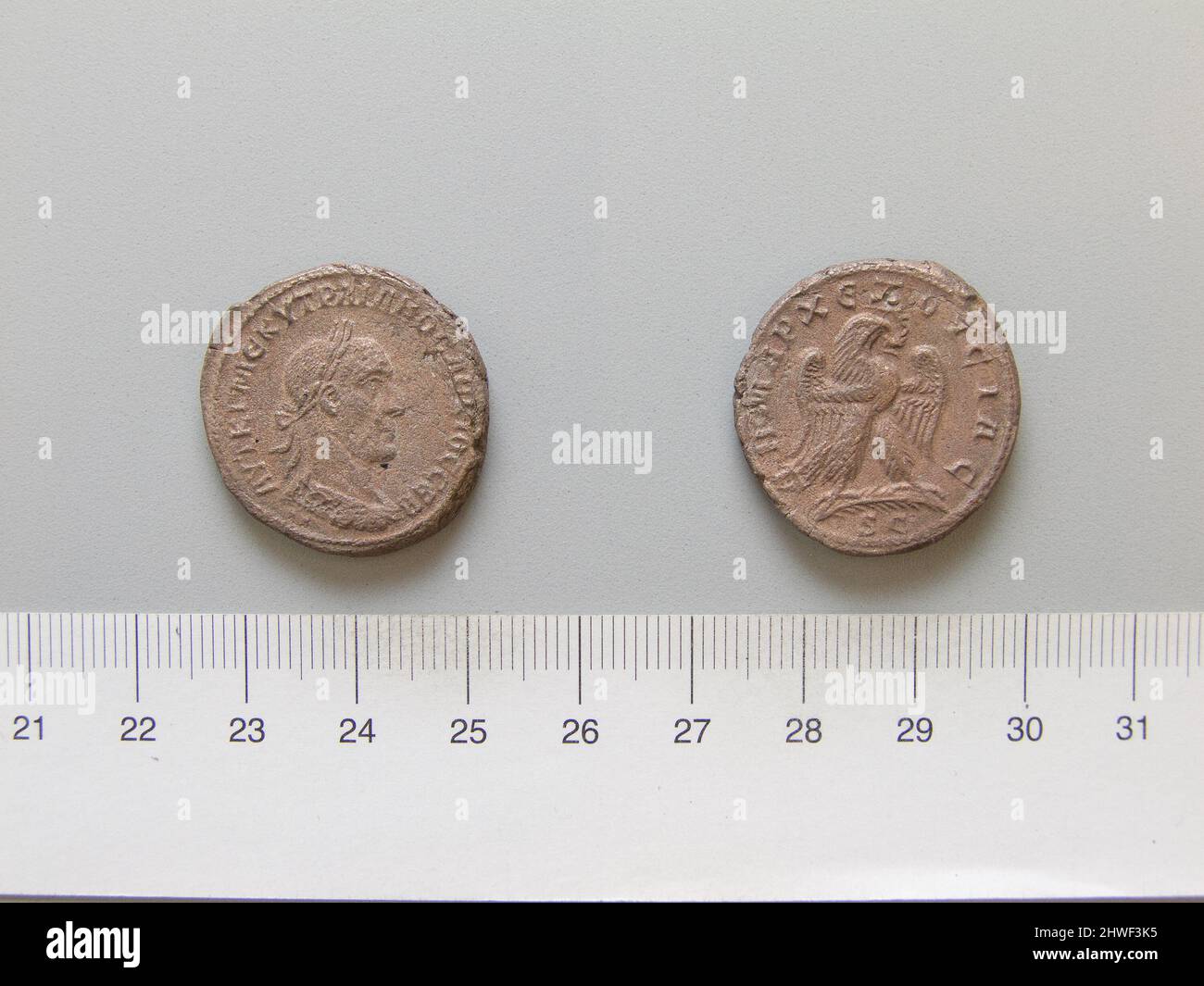 Tetradrachm of Trajan Decius, Emperor of Rome from Antioch. Ruler ...