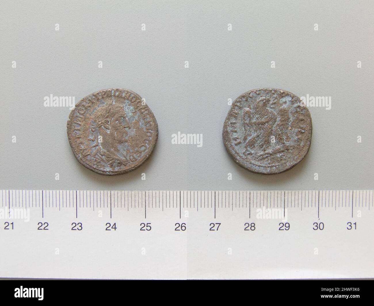 Tetradrachm of Trajan Decius, Emperor of Rome from Antioch. Ruler ...