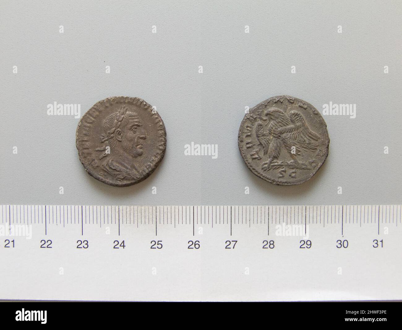 Tetradrachm of Trajan Decius, Emperor of Rome from Antioch. Ruler ...