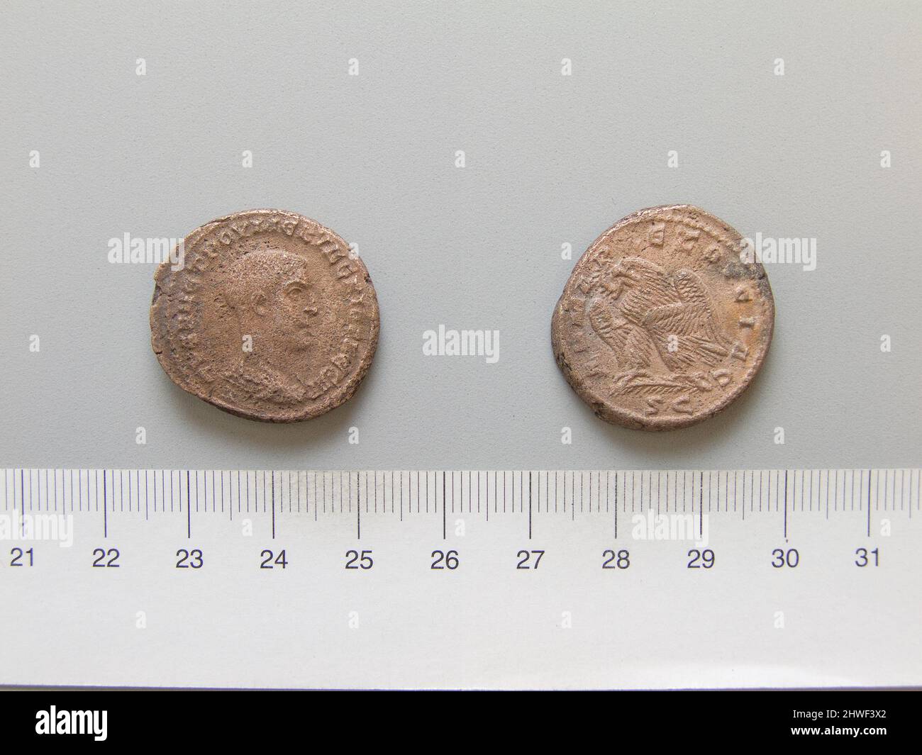 Tetradrachm of Herennius Etruscus, Emperor of Rome. Ruler: Herennius ...