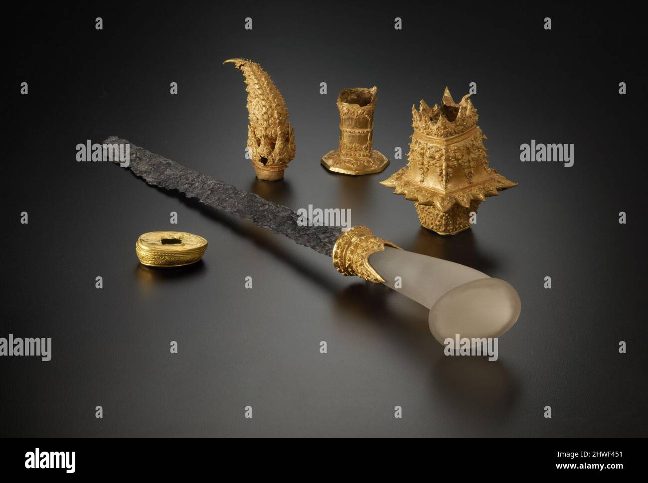 Dagger with Gold Fitting Stock Photo - Alamy