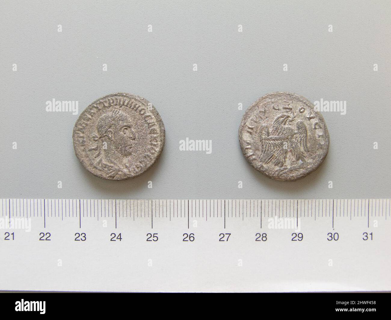 Tetradrachm of Trajan Decius, Emperor of Rome from Antioch. Ruler ...