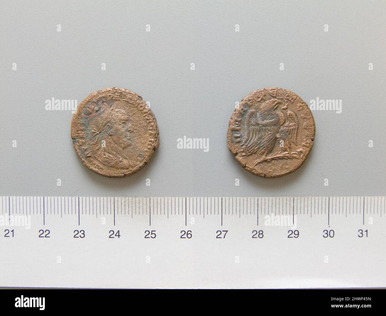 Tetradrachm of Trajan Decius, Emperor of Rome from Antioch. Ruler ...