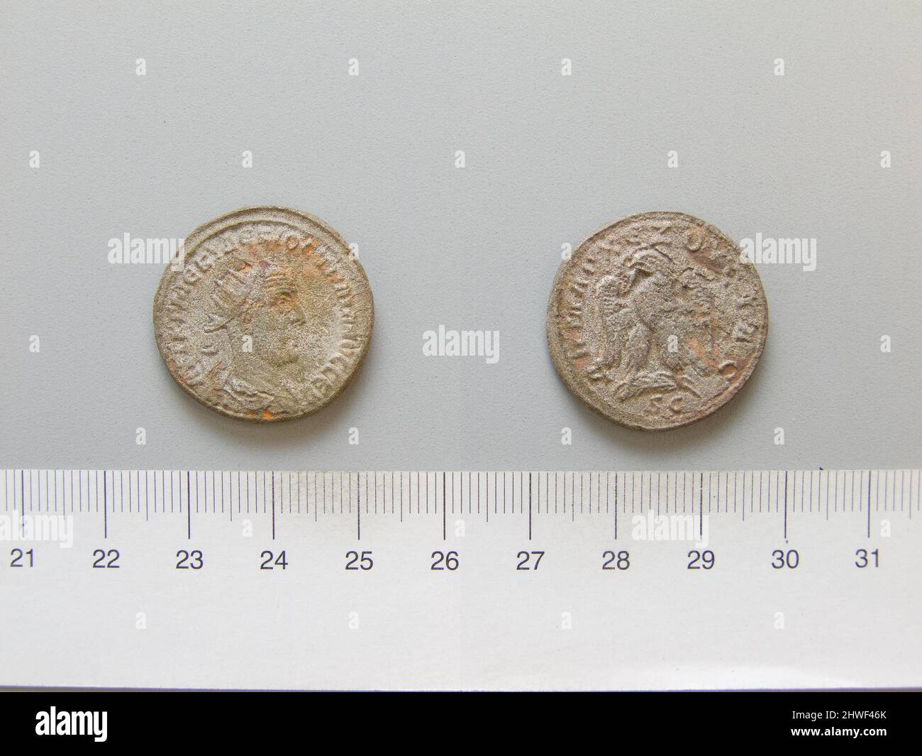 Tetradrachm of Trajan Decius, Emperor of Rome from Antioch. Ruler ...