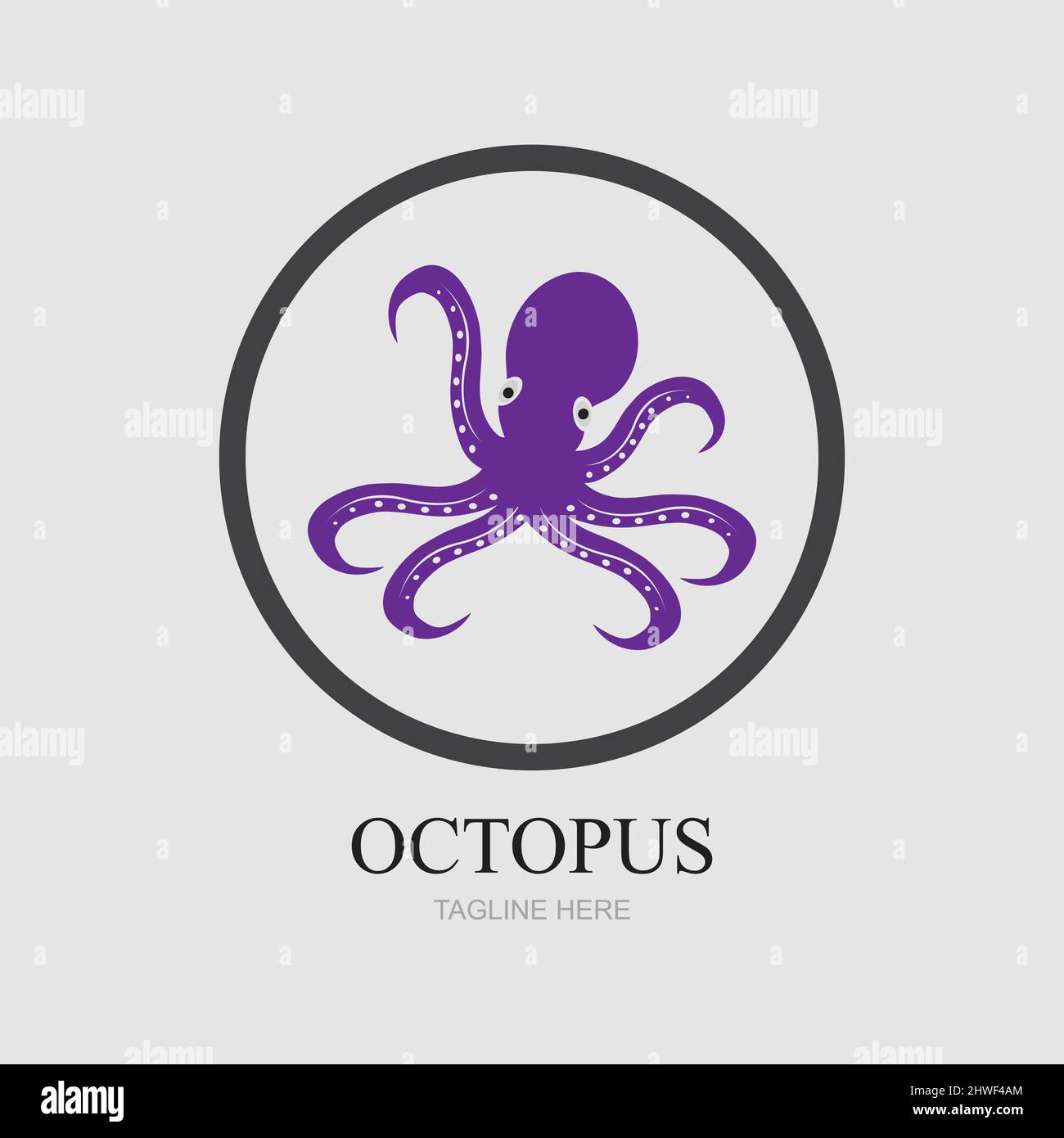 Templates for octopus logos Stock Vector Image & Art - Alamy