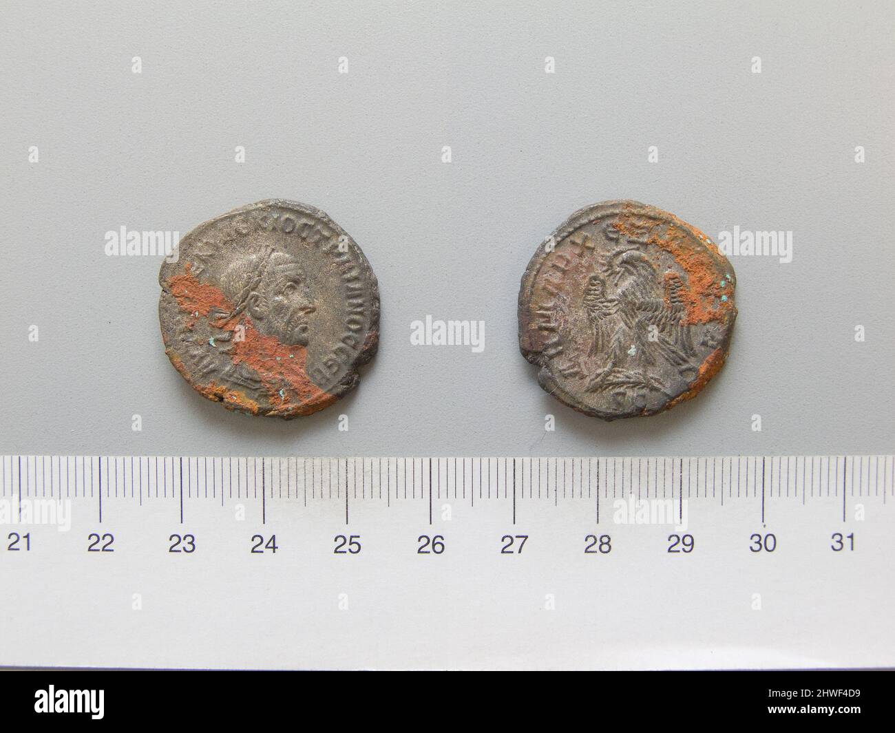 Tetradrachm of Trajan Decius, Emperor of Rome from Antioch. Ruler ...