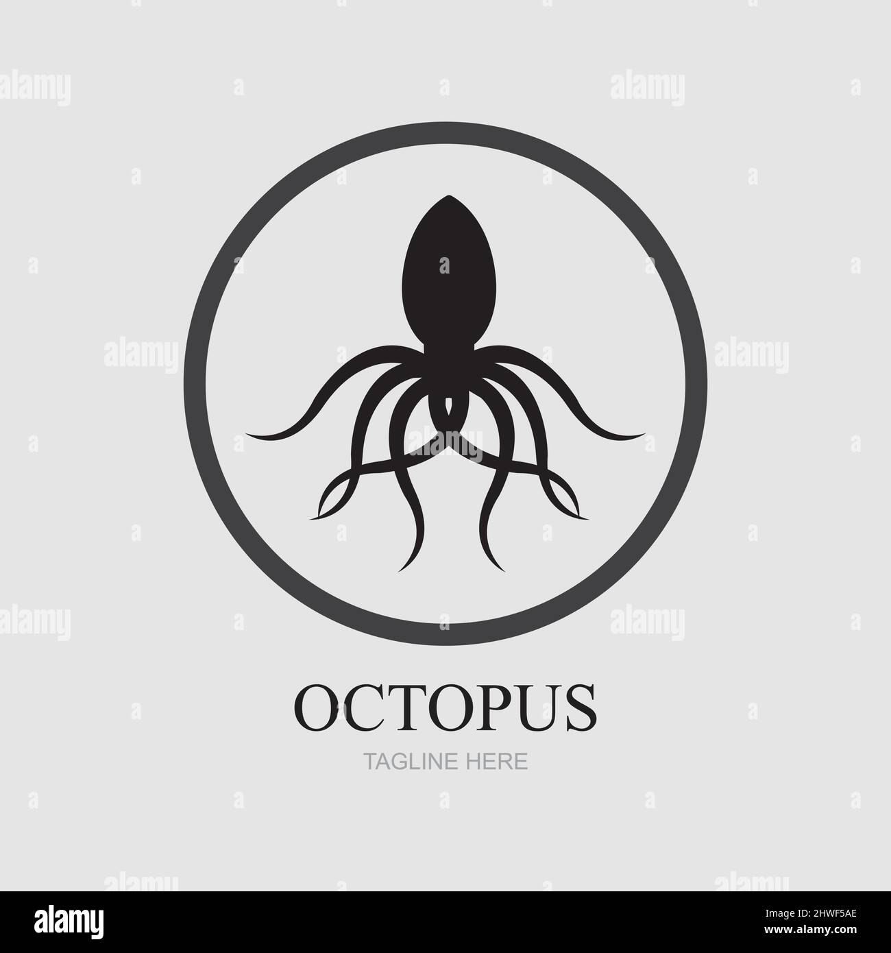 Templates for octopus logos Stock Vector Image & Art - Alamy
