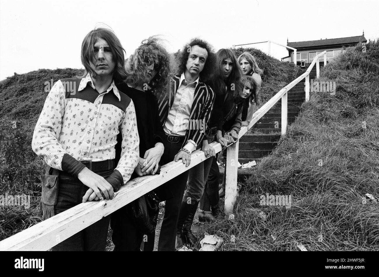 Mott the Hoople pop group, band members are Verden Allen, Buffin (Dale ...