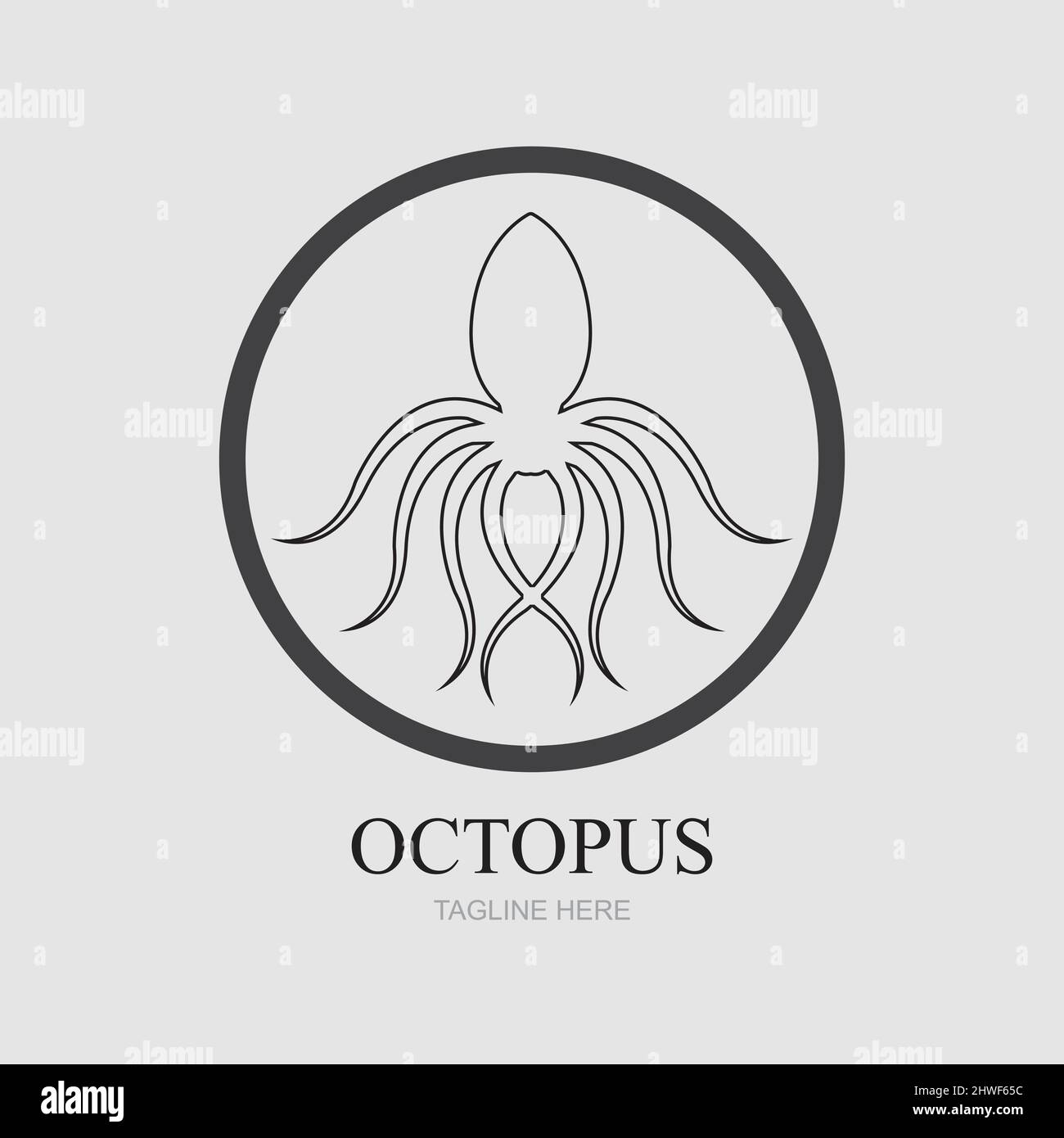 Templates for octopus logos Stock Vector Image & Art - Alamy