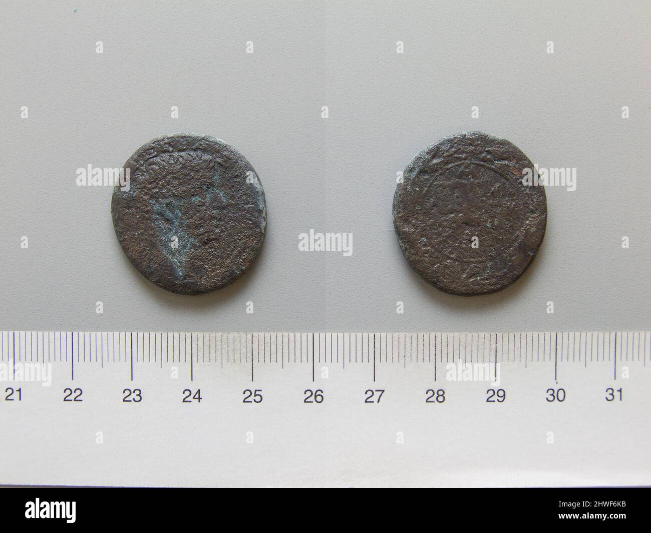 Coin of Tiberius, Emperor of Rome from Antioch. Ruler: Tiberius ...