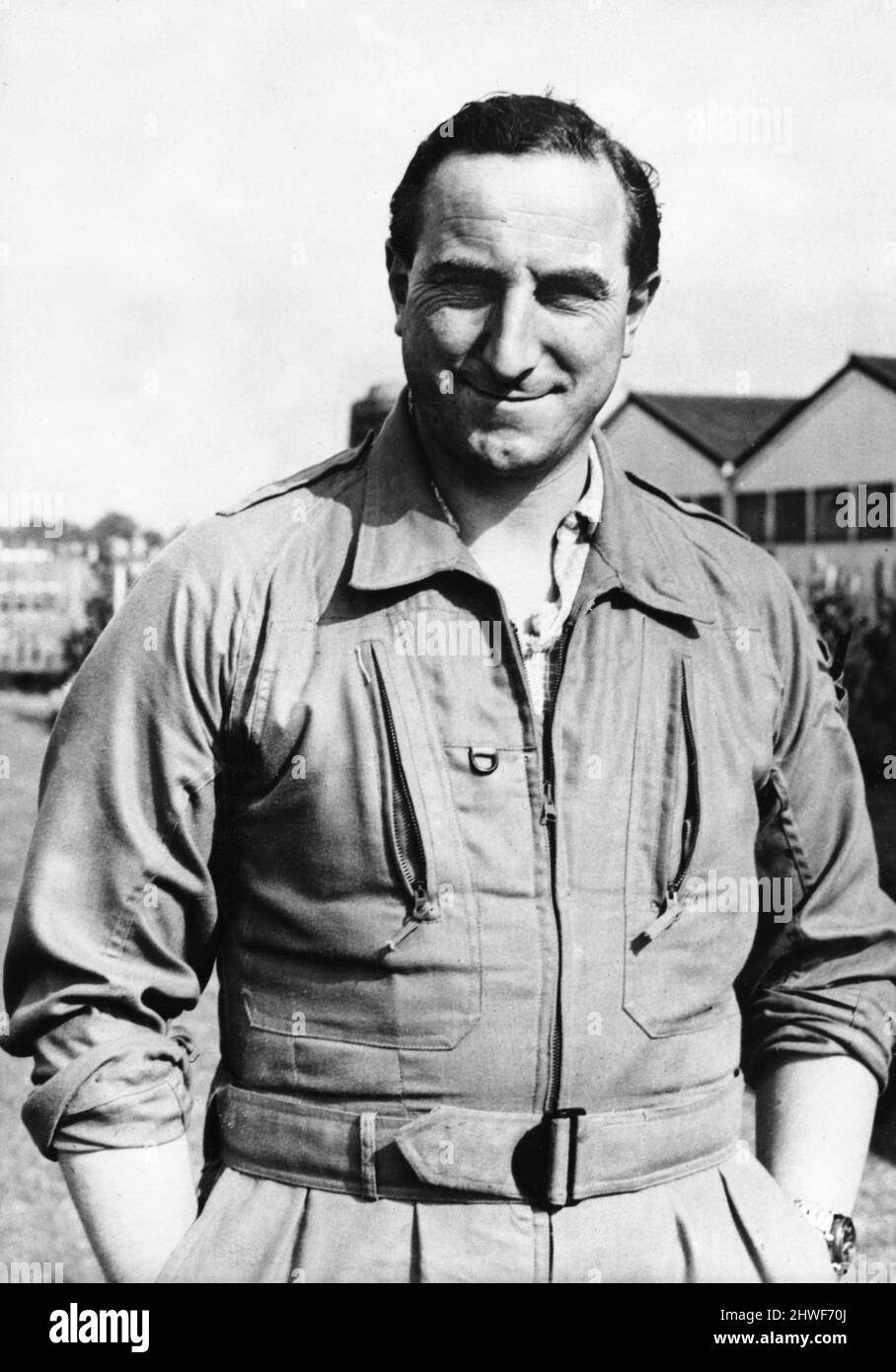 Test pilot Brian Trubshaw, pictured at Filton, Bristol shortly before ...