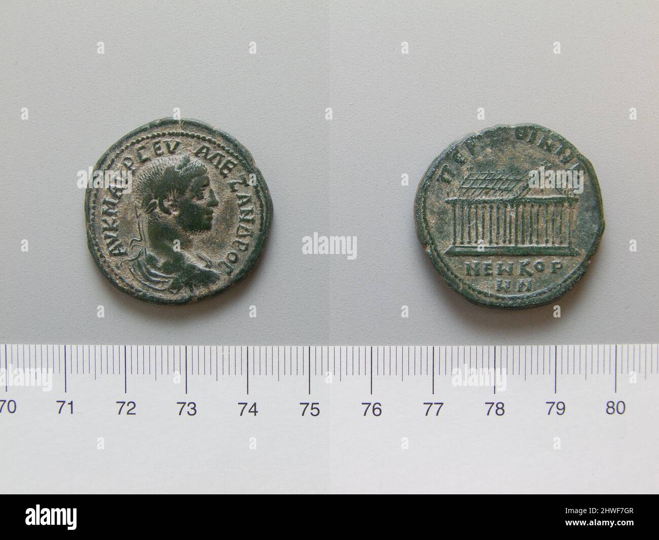 Coin of Severus Alexander, Emperor of Rome from Perinthus. Ruler ...