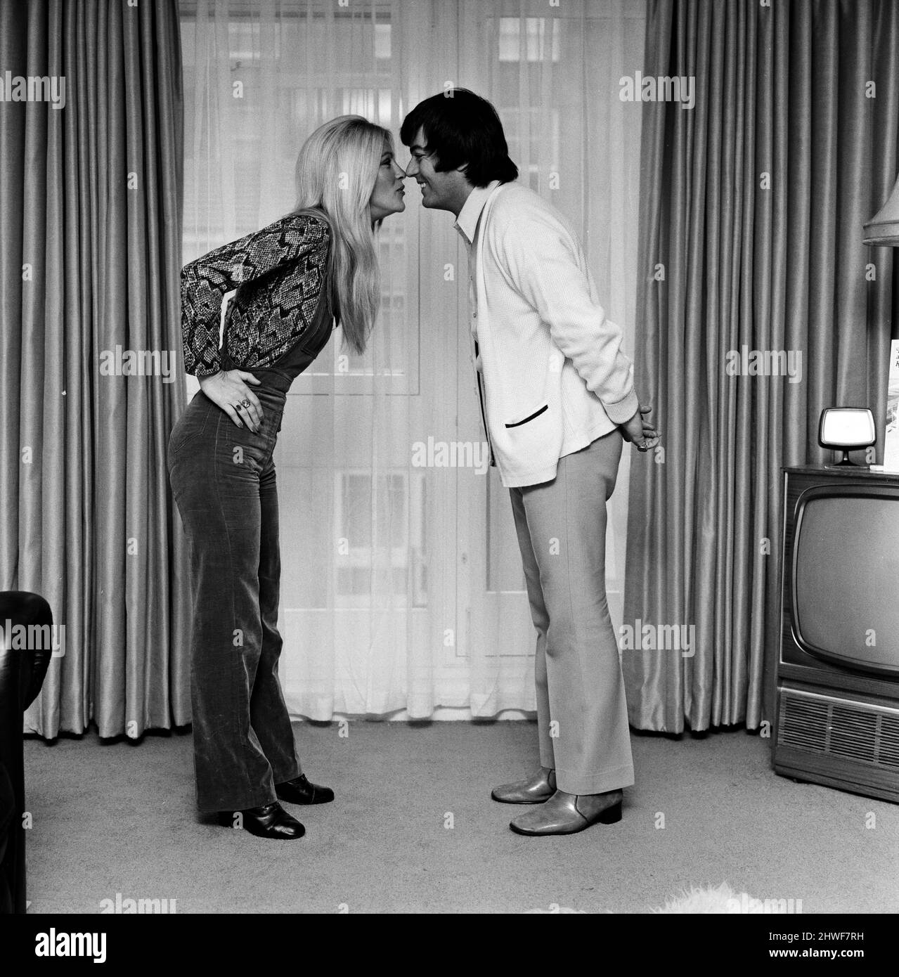 Tony Blackburn with his girlfriend Lynn Partington photographed in his ...