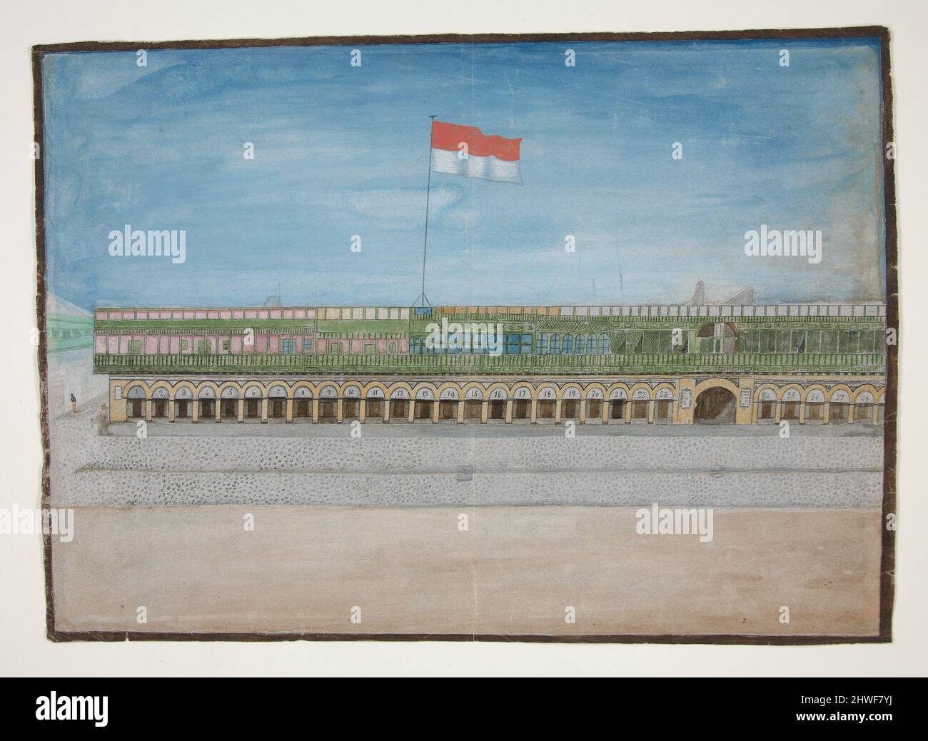Square of Lima. Artist, possibly by: Pancho (Francisco) Fierro ...