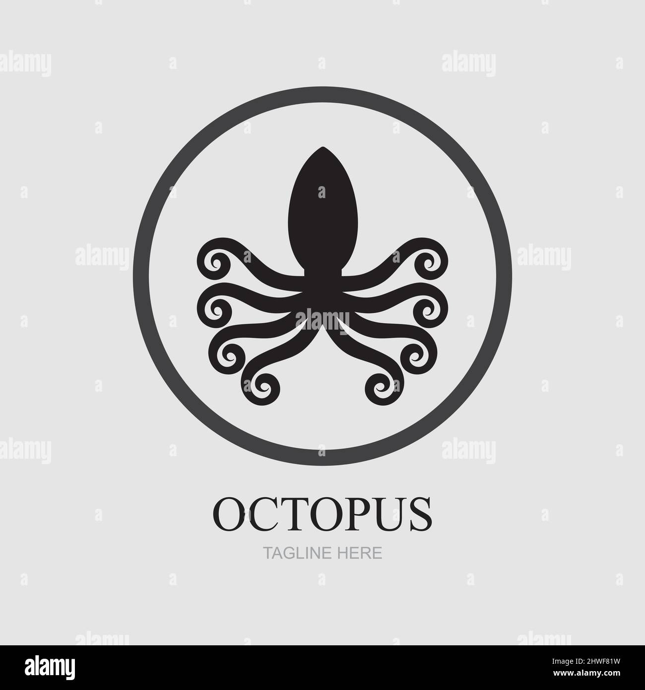 Templates for octopus logos Stock Vector Image & Art - Alamy