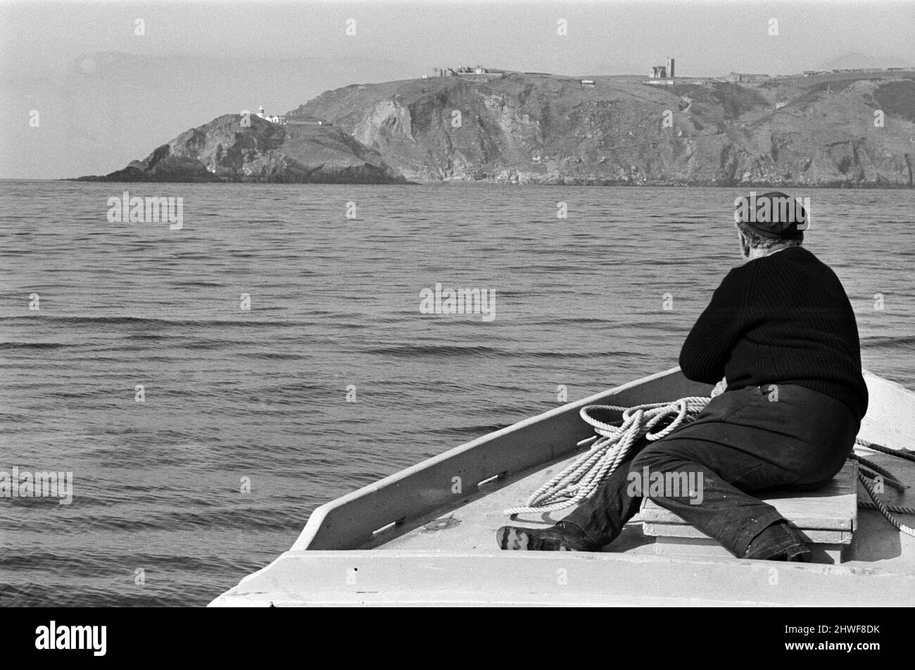 Lundy island boat Black and White Stock Photos & Images - Alamy