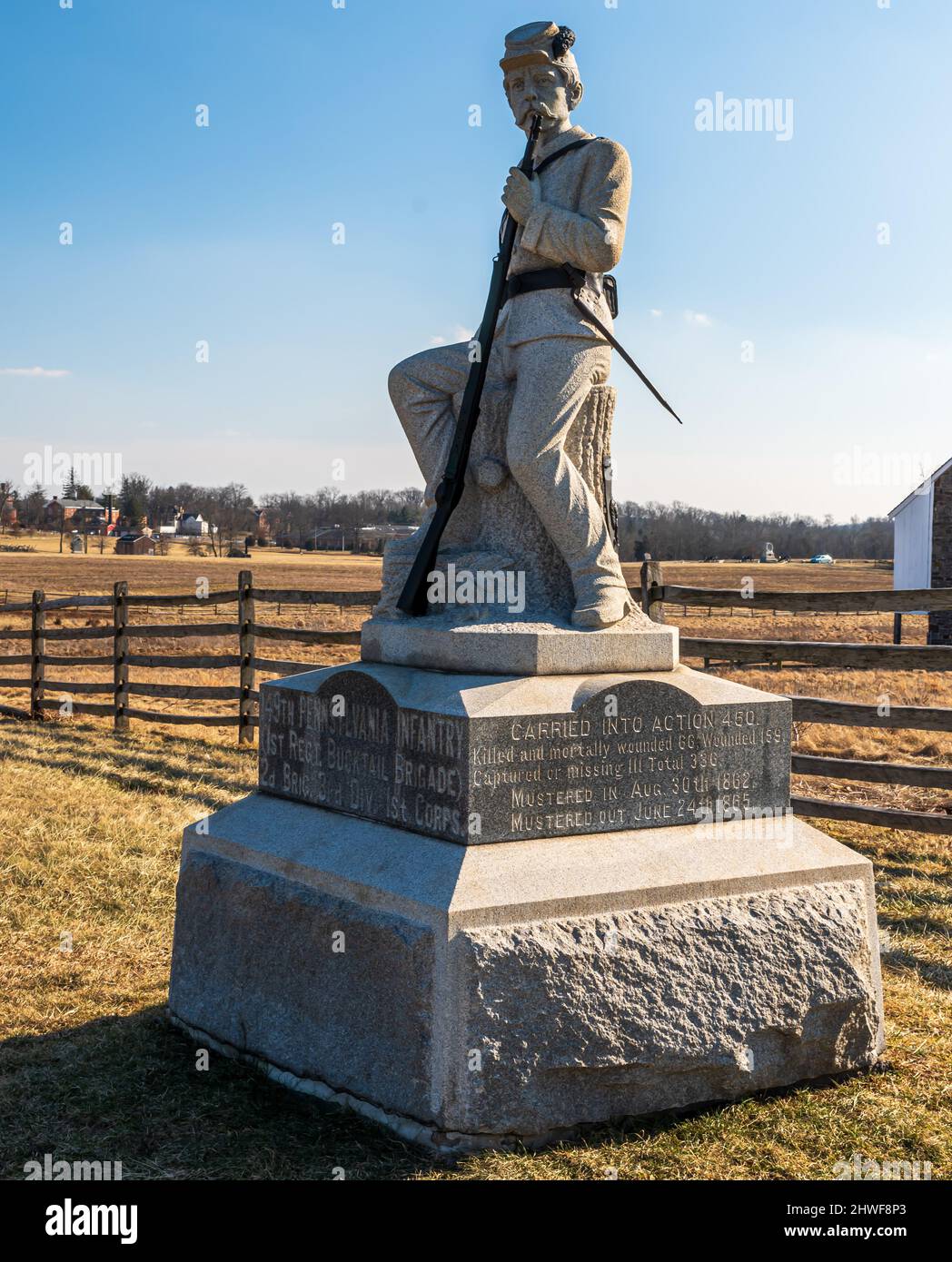 The 149th Pennsylvania Volunteer Infantry Regiment monument on ...