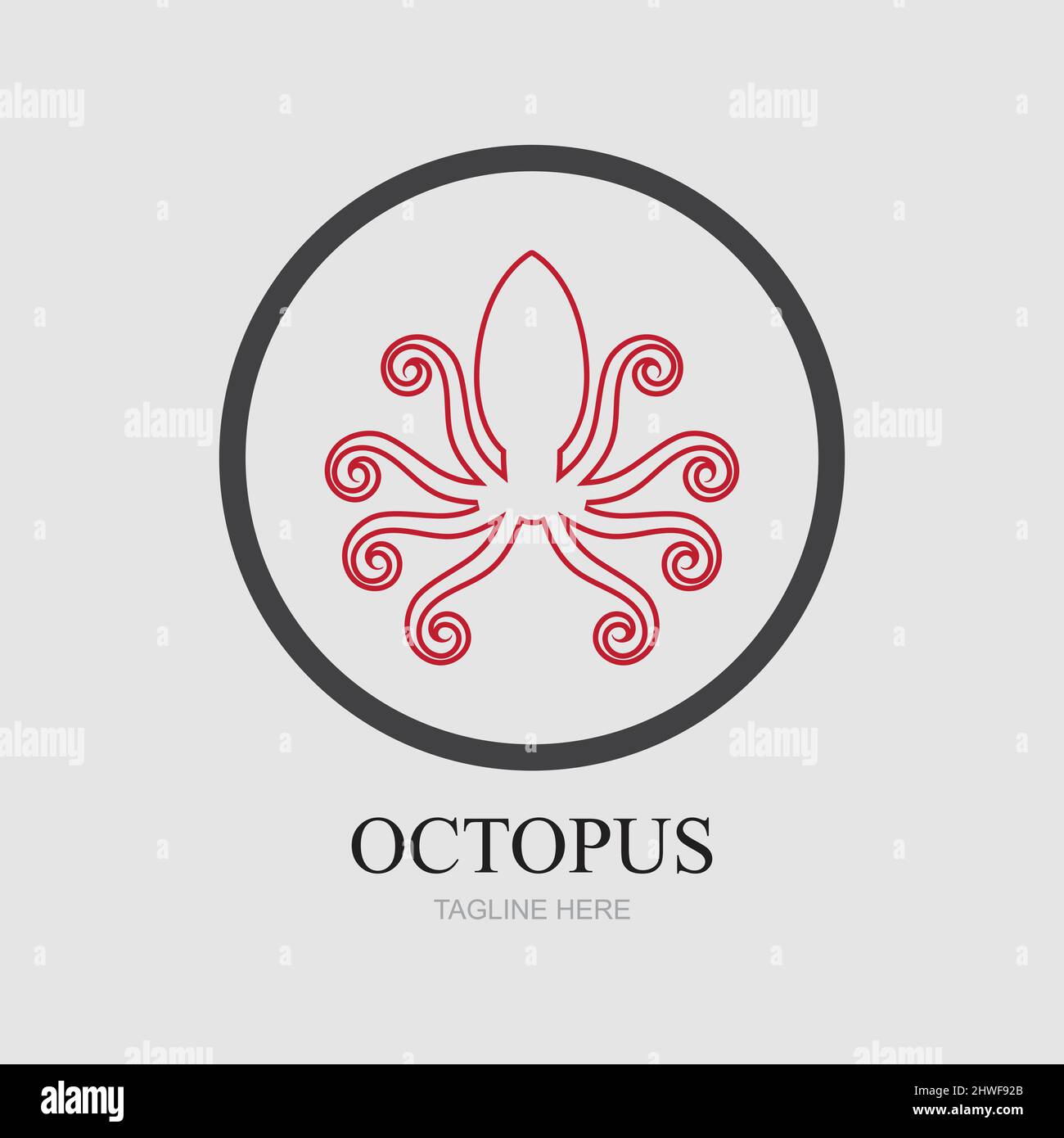 Templates for octopus logos Stock Vector Image & Art - Alamy