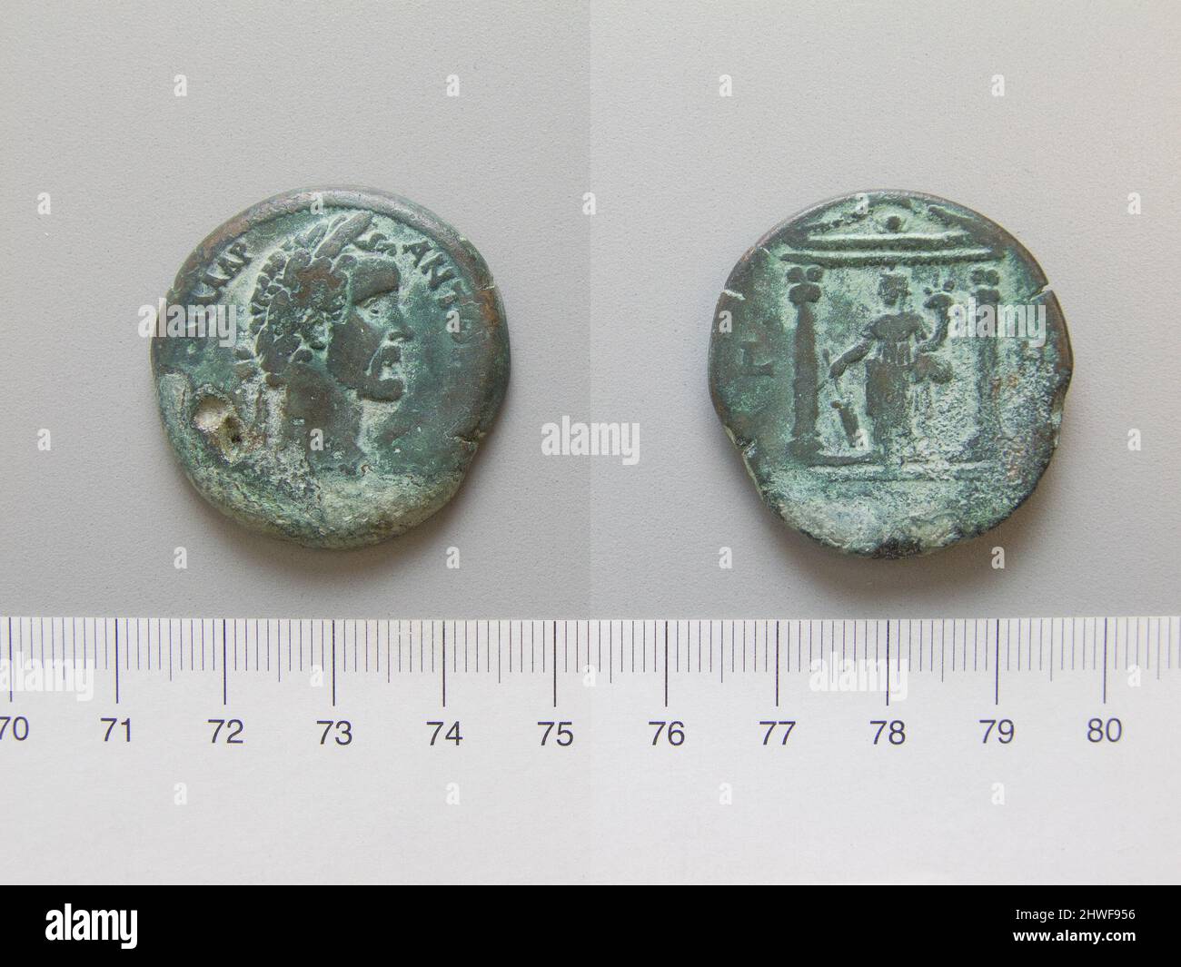 Coin of Antoninus Pius, Emperor of Rome from Alexandria. Ruler ...