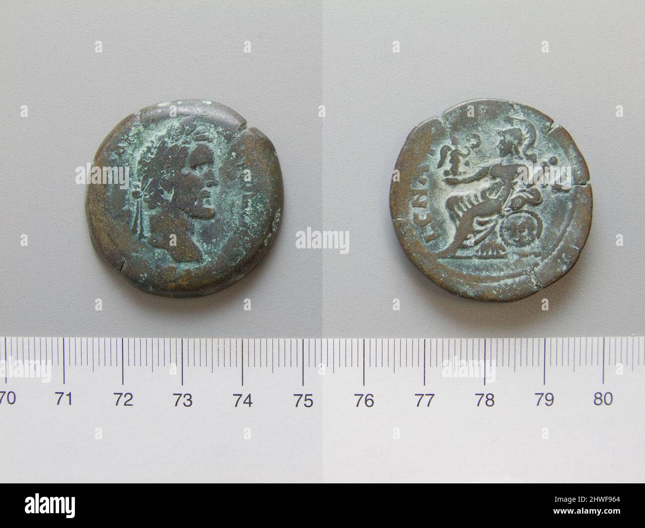 Coin of Antoninus Pius, Emperor of Rome from Alexandria. Ruler ...