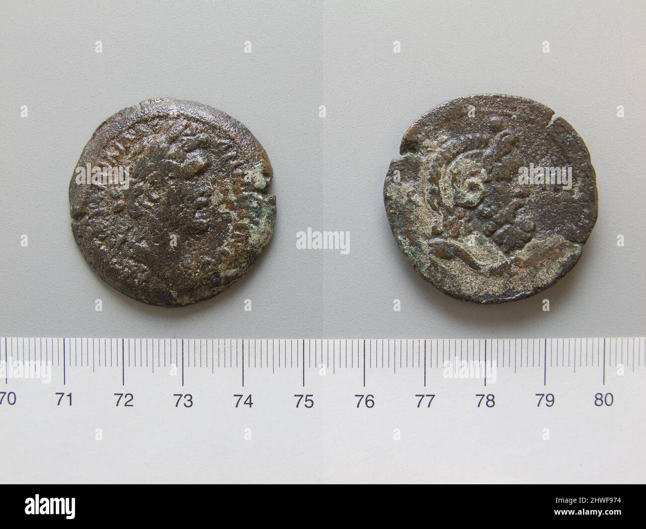 Coin of Antoninus Pius, Emperor of Rome from Alexandria. Ruler ...