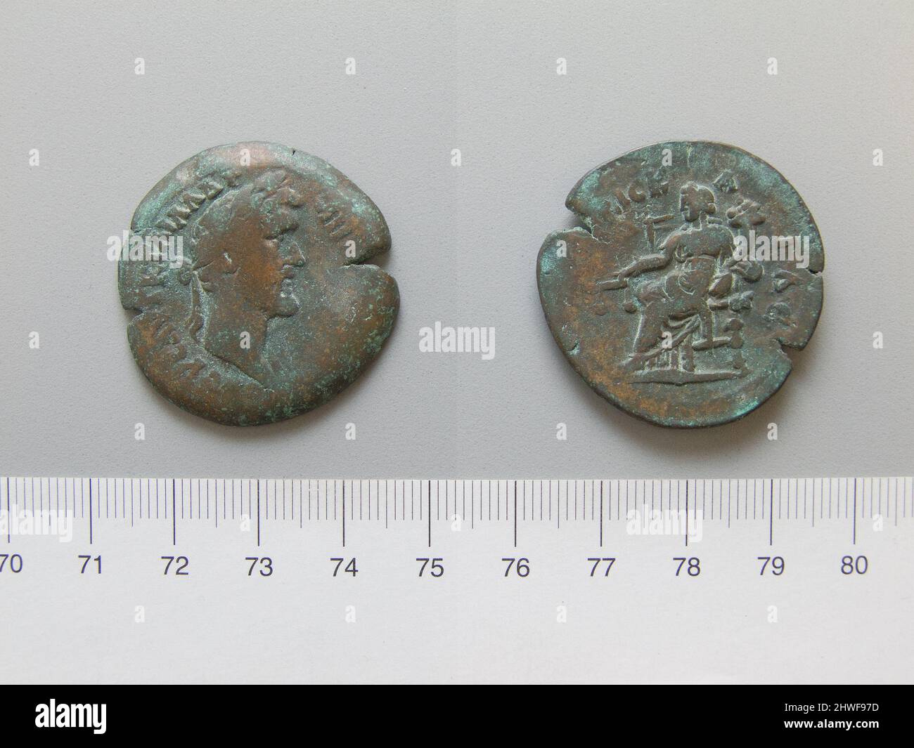 Coin of Antoninus Pius, Emperor of Rome from Alexandria. Ruler ...
