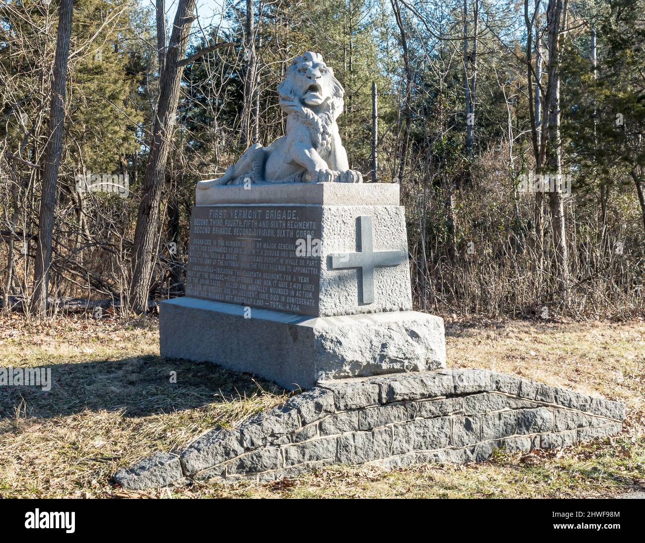 Old vermont brigade monument hi-res stock photography and images - Alamy