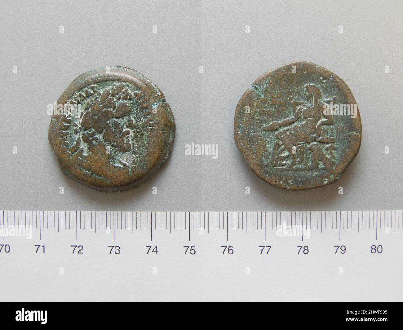 Coin of Antoninus Pius, Emperor of Rome from Alexandria. Ruler ...