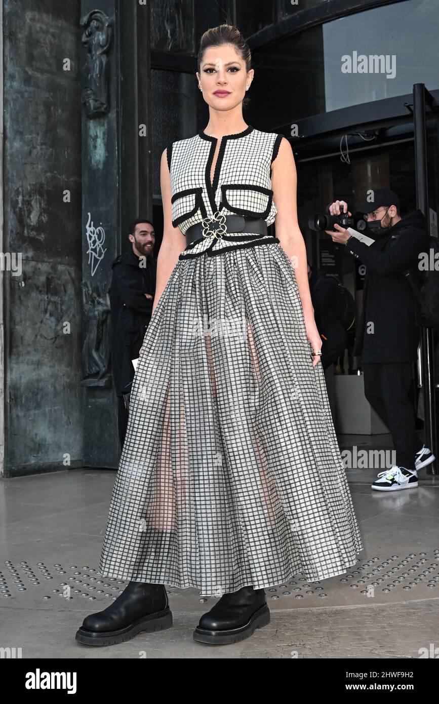 Paris, France. 5th MArch, 2022. Lala Rudge attending the Elie Saab show ...