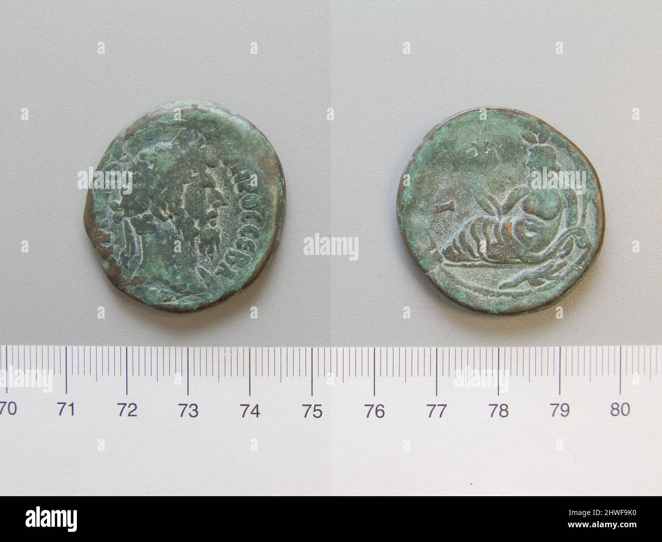 Coin of Lucius Verus, Co emperor of Rome from Alexandria. Ruler: Lucius ...