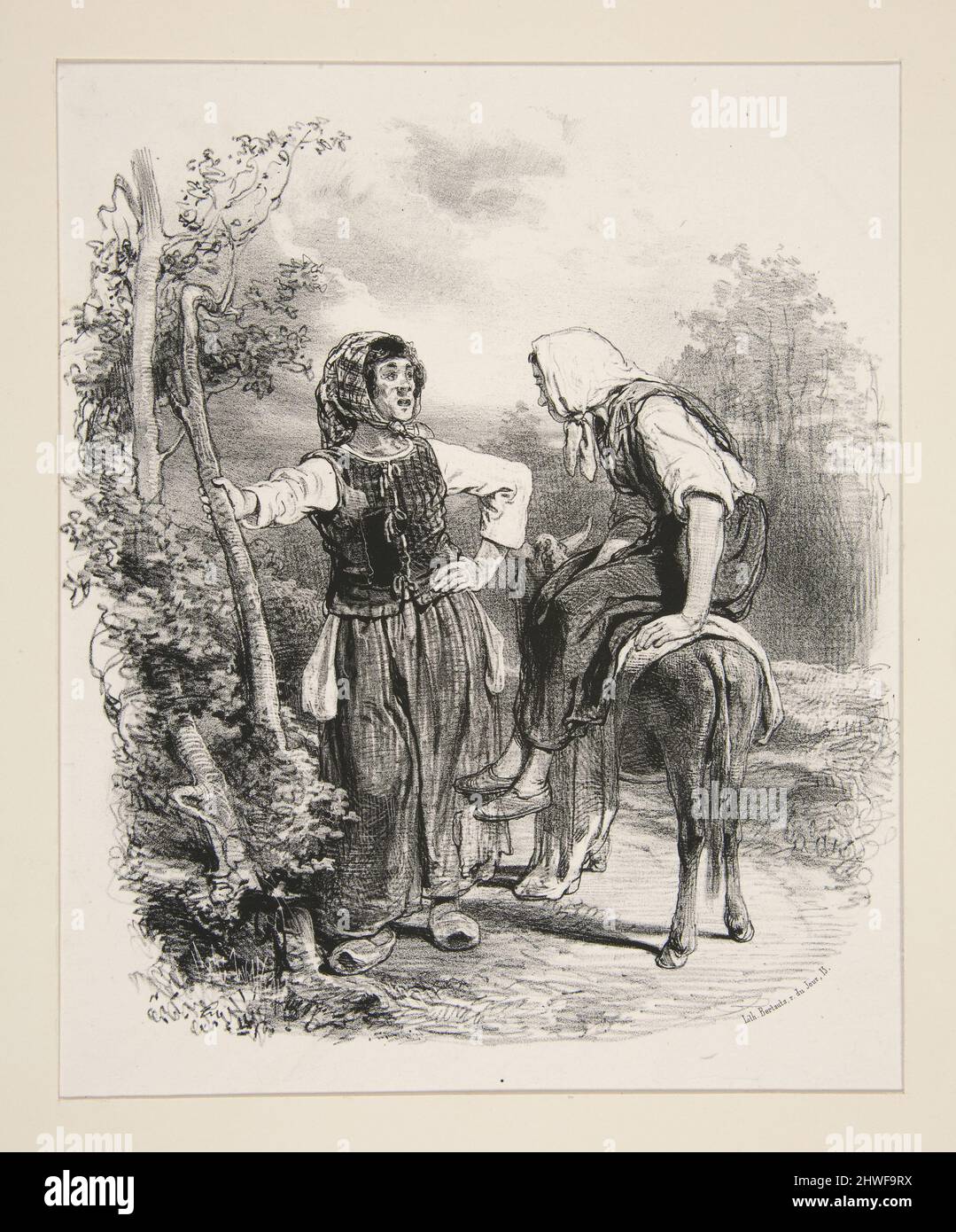 A Bas les Medecins. Artist: Paul Gavarni, French, 1804–1866 Stock Photo ...
