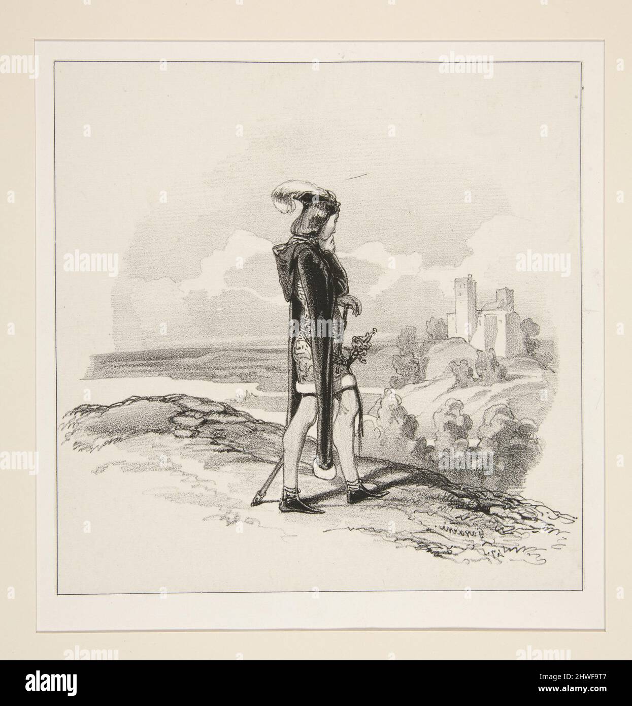 La Captive. Artist: Paul Gavarni, French, 1804–1866 Stock Photo - Alamy