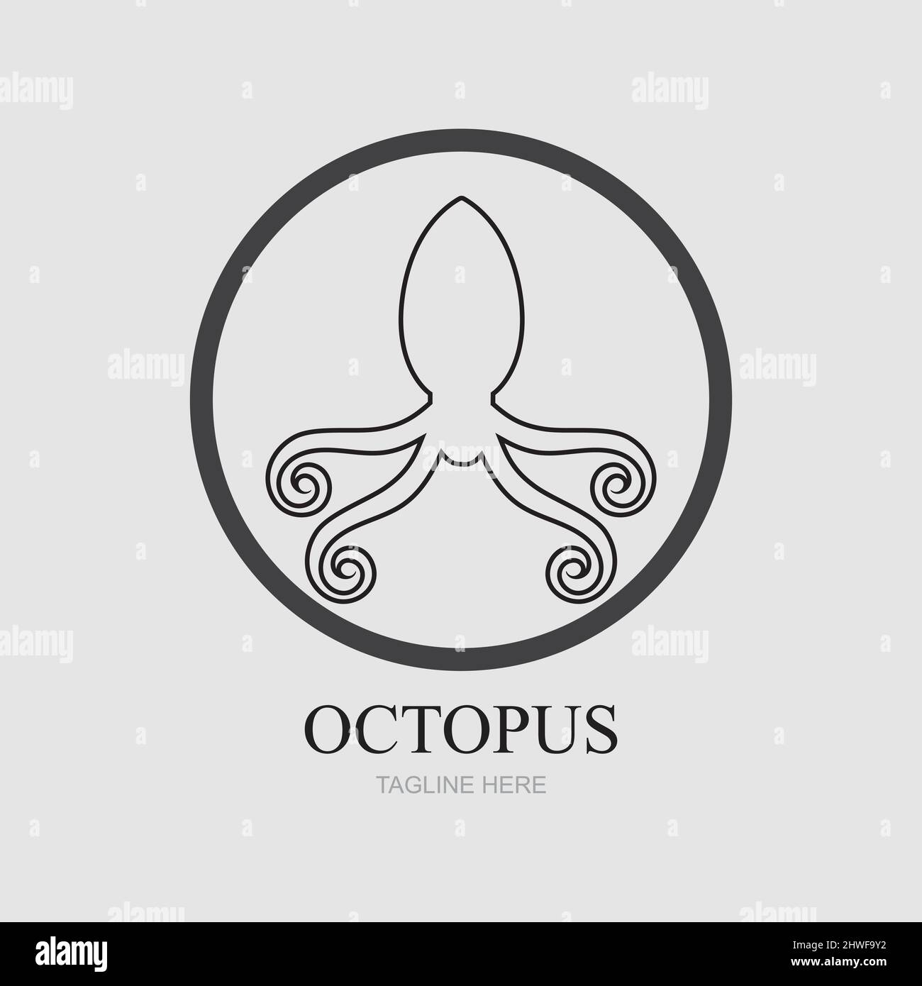 Templates for octopus logos Stock Vector Image & Art - Alamy