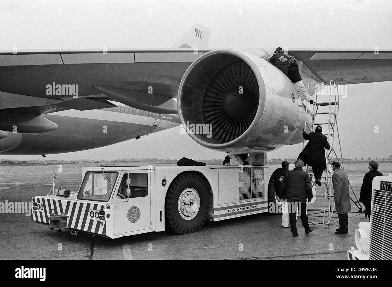 The 361 passenger Boeing 747 arrives at Heathrow Airport. The first ...